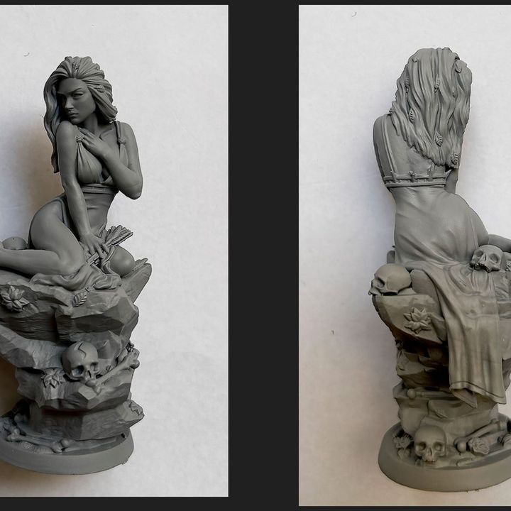 3D Printable Persephone The Queen of the Underworld by Claudia'Sculpts